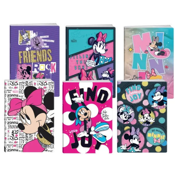 Premium 50, sveska sa šljokicama, Minnie Mouse, A4, karo, 50 lista