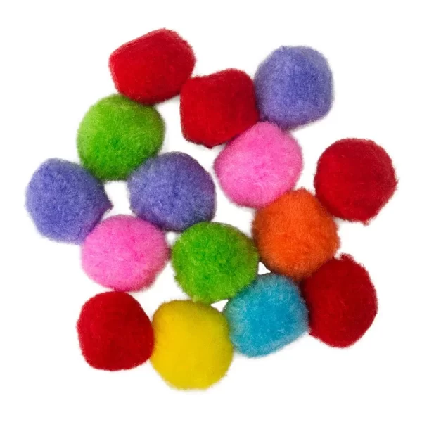 Crafty pom, kraft pom pom, miks, 30mm, 15K