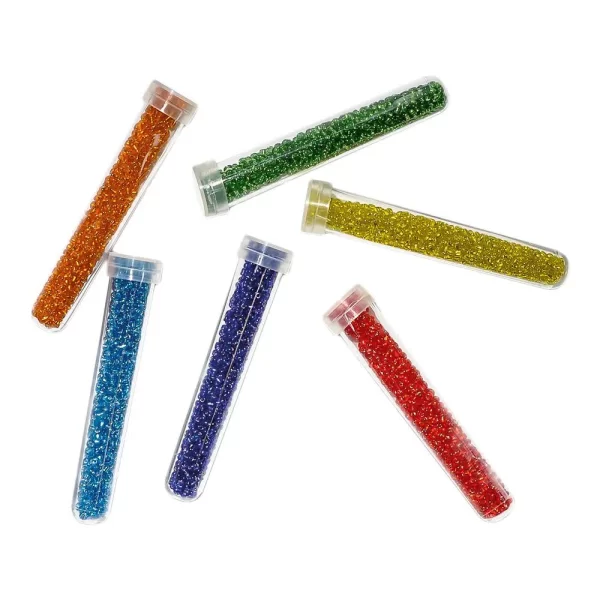 Crafty pearly, kraft perlice u epruveti, neon miks, 5g, 6K