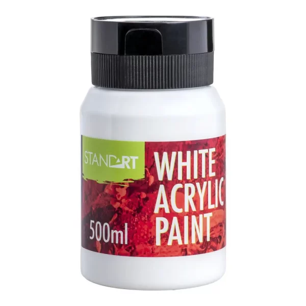 Standart acrylic, akrilna boja, titanium white, 500ml
