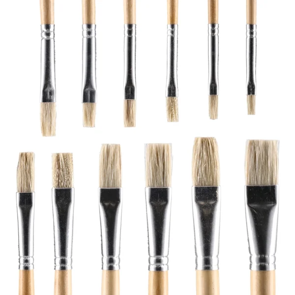 Pop brush Bruegel, četkica, ravna, set, miks, natural, 12K