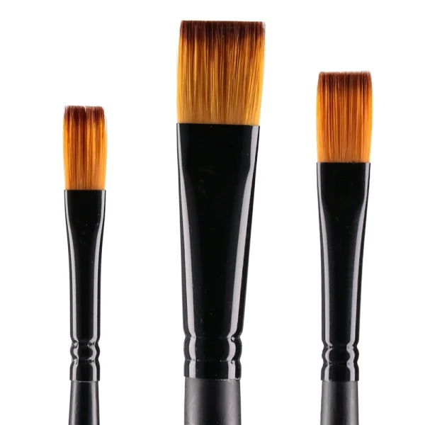 Pop brush Botticelli, četkica, ravna, crna – odaberite veličinu