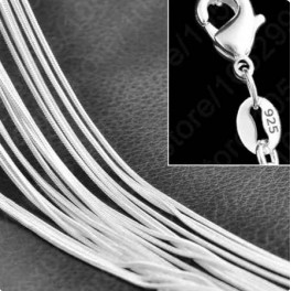 925 srebro zmija lanac l1 mm- 45 cm