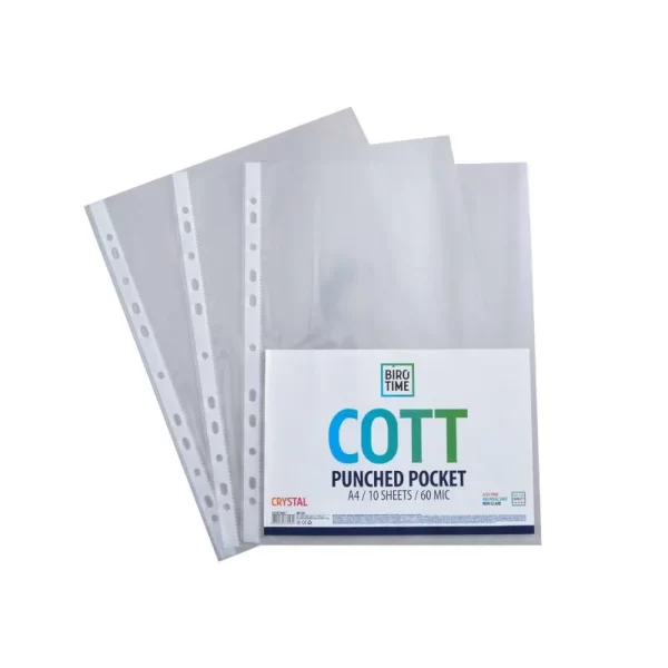 Cott, folija za registrator, 60mic, A4, kristal, 10K