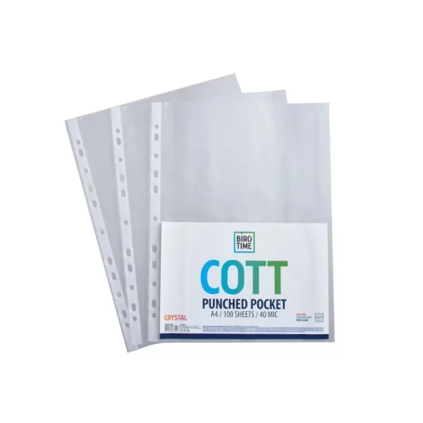 Cott, folija za registrator, 40mic, A4, kristal, 100K