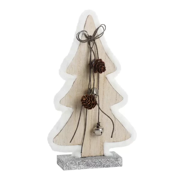 Sven, novogodišnja dekoracija, drvena, jelka, 20cm