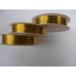 Bakarna žica 0.3 mm zlatna kotur 20 m