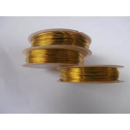 Bakarna žica 0.5 mm zlatna kotur 10 m
