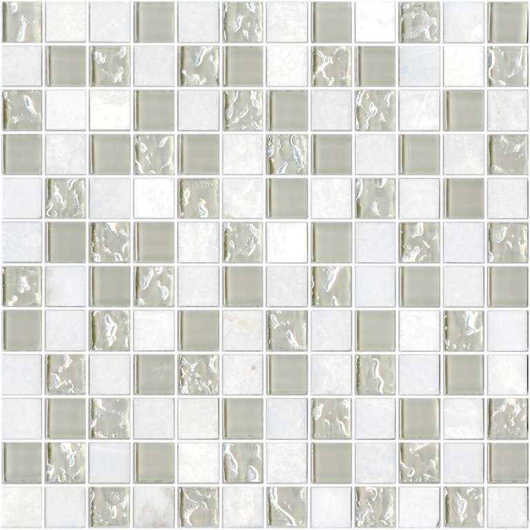 30×30 Mozaik GLASS BLANCO
