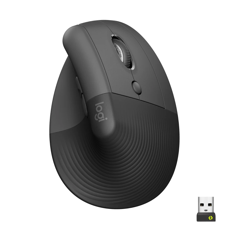 Logitech Lift Vertical (910-006473) bežični optički mš 4000dpi grafit