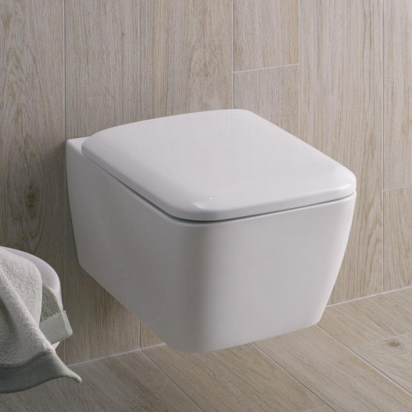 Geberit iCon Square konzolna WC šolja, skriveno kačenje, Rimfree