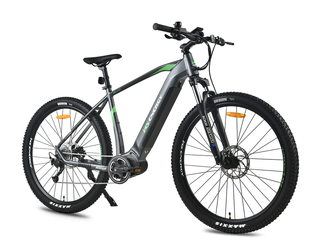 MS Energy eBike m100 električni bicikl sivo zeleni