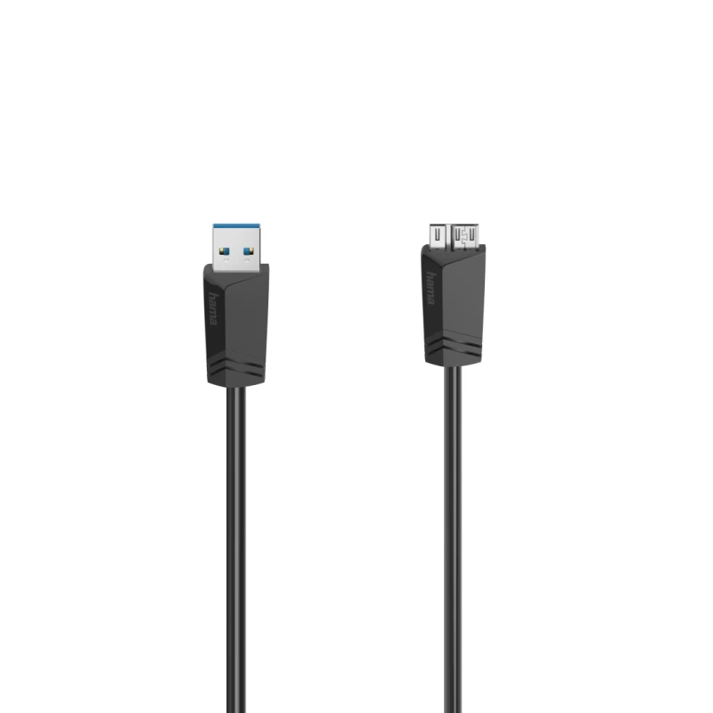 Hama (200626) kabl USB-A (muški) na micro-USB B (muški) 0.75m crni