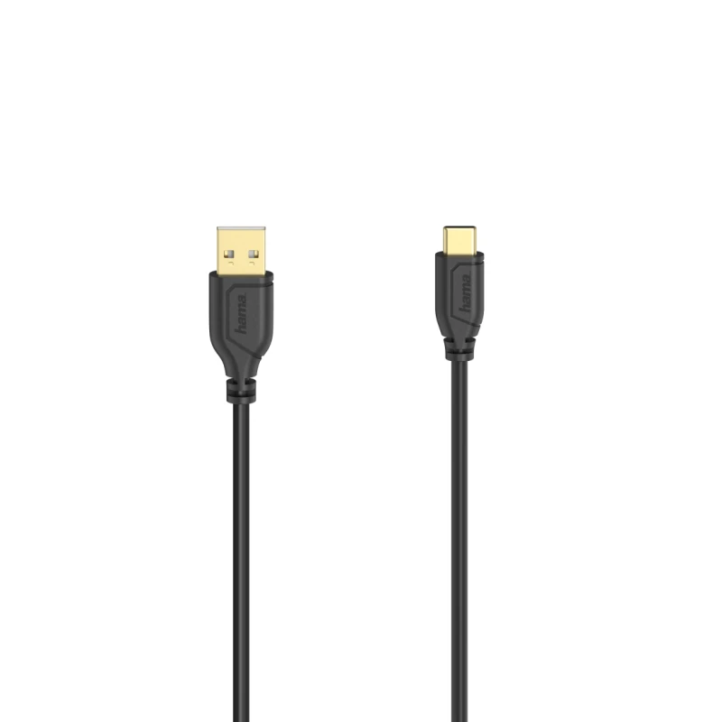 Hama (200634) kabl za punjač USB-A (muški) na USB-C (muški) 0.75m crni