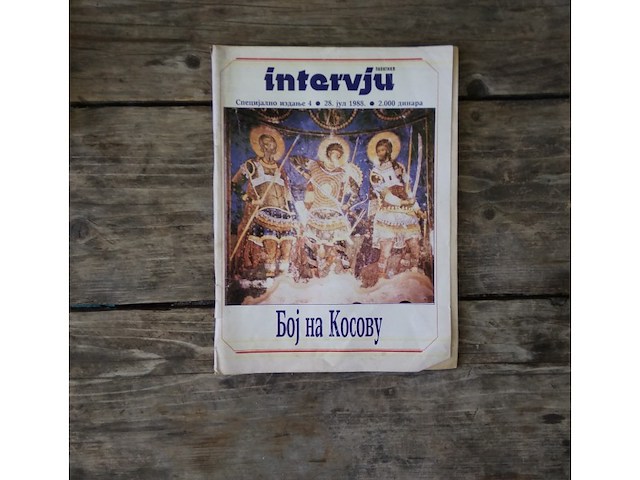 CASOPIS INTERVIU BOJ NA KOSOVU