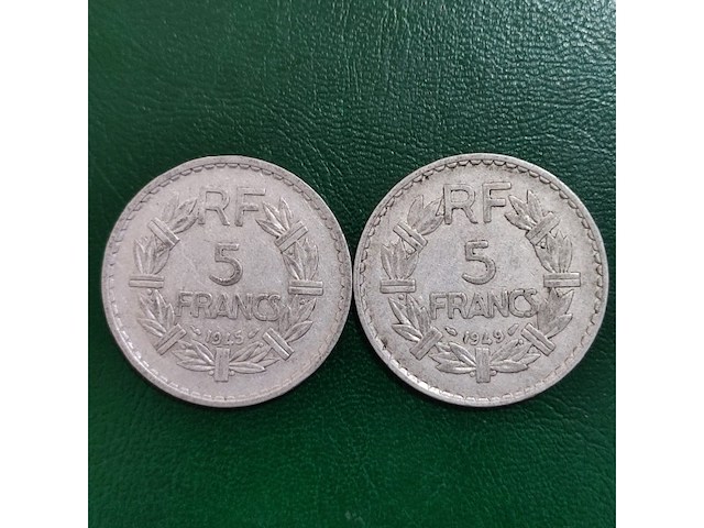 5 FRANCS 1945/1949