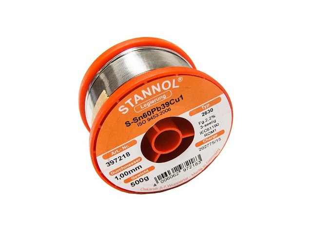 Tinol žica za lemljenje 1.0mm 500gr STANNOL