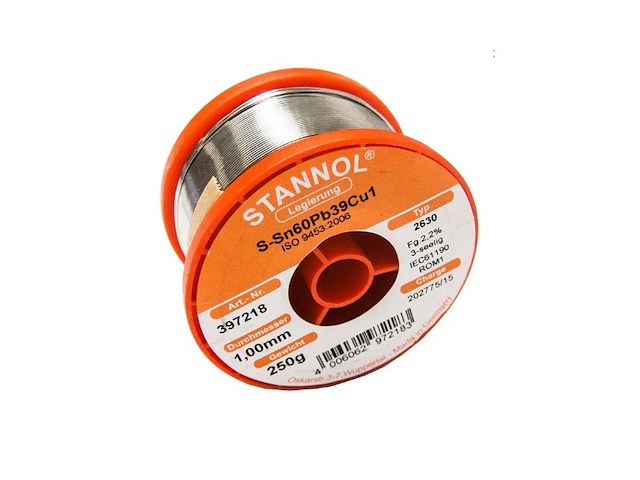 Tinol žica za lemljenje 1.0mm 250gr STANNOL