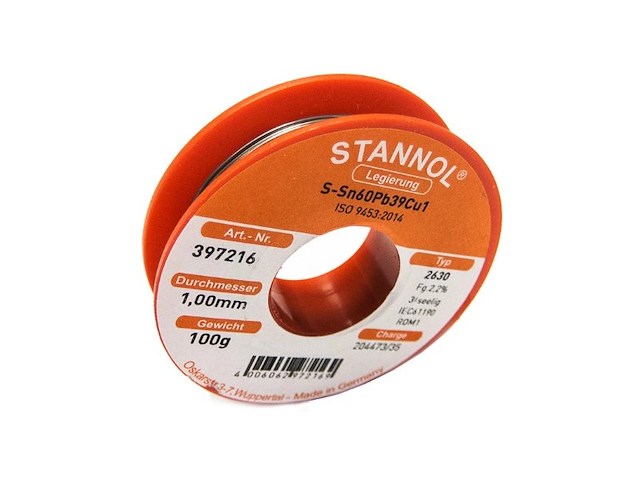 Tinol žica za lemljenje 1.0mm 100gr STANNOL