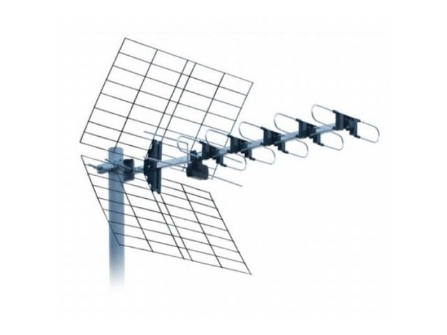 Antena DTX-22F Spoljna 22 elementa, F/B ratio 28db, duzina 81cm UHF/VHF/DVB-T2