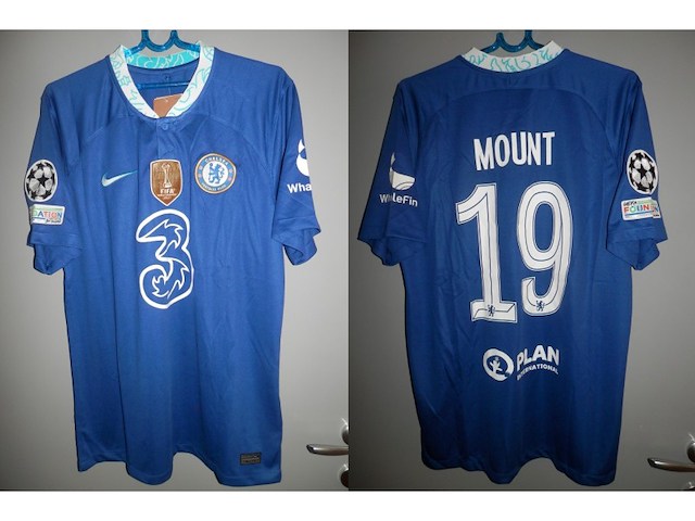 Chelsea dres 2022-23 Mason Mount 19 (Champions league)