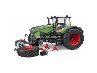 Traktor Fendt Vario sa mehaničarem i alatom BRUDER