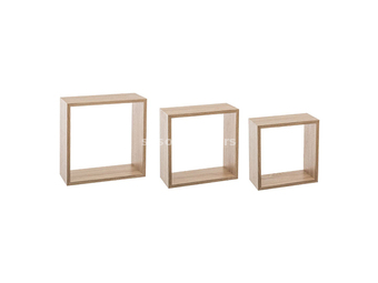 Set od 3 police kocke MDF Fixy Five 138957C