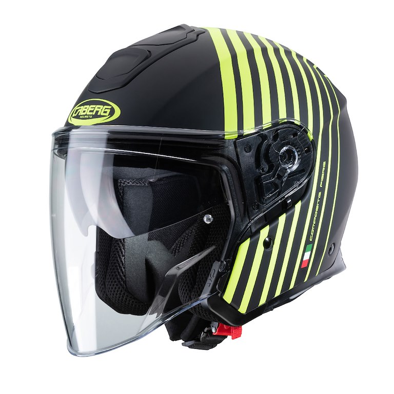 CABERG FLYON BAKARI MATT BLACK/YELLOW FLUO