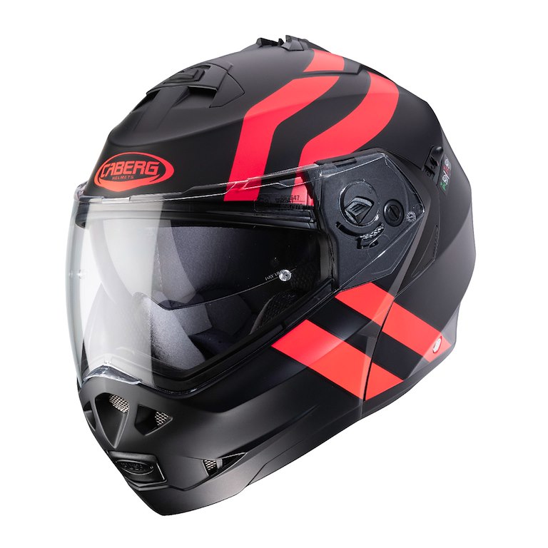 CABERG DUKE II SUPERLEGEND MATT BLACK/RED FLUO