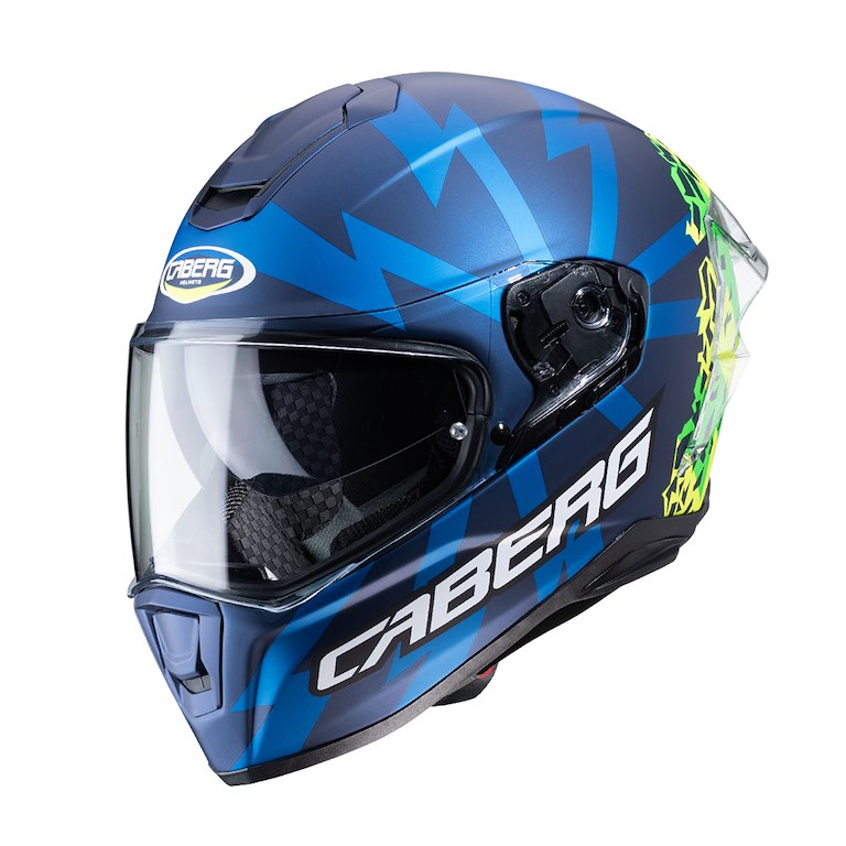 CABERG DRIFT EVO STORM MATT BLUE/YELLOW FLUO/GREEN FLUO