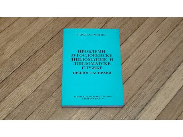 Miodrag Mitić, Problemi jugoslovenske diplomatije