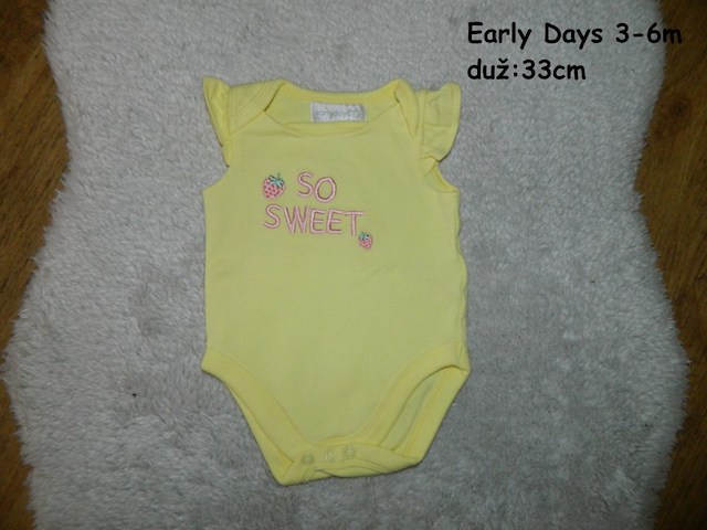 Early Days kvalitetan bodi 3-6 M