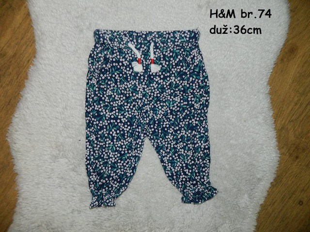 H&;M tanke, letnje pantalone br.74-kao NOVE