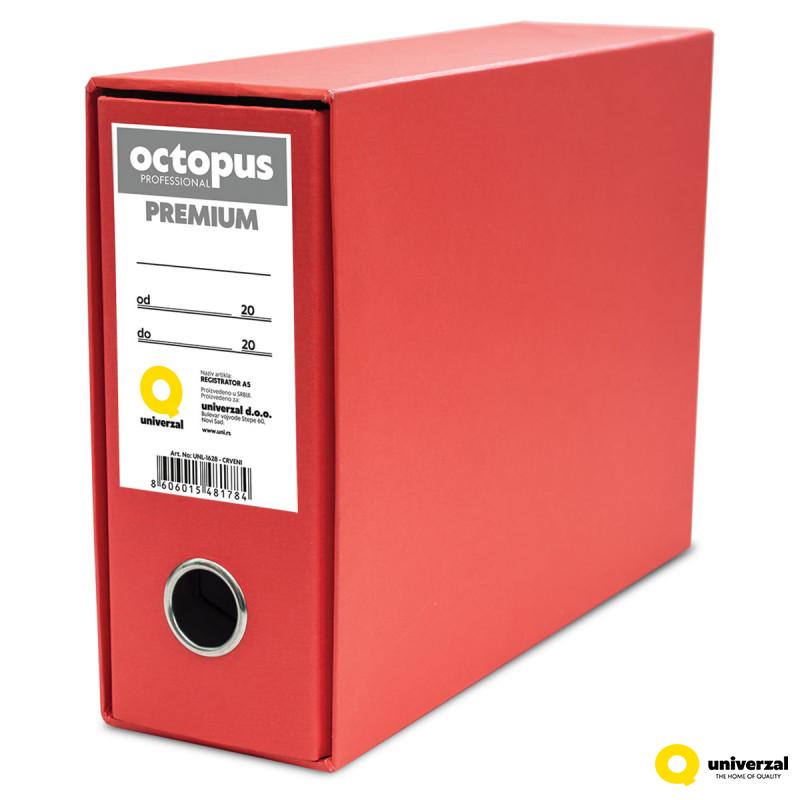 REGISTRATOR A5 OCTOPUS PREMIUM CRVENI UNL-1628