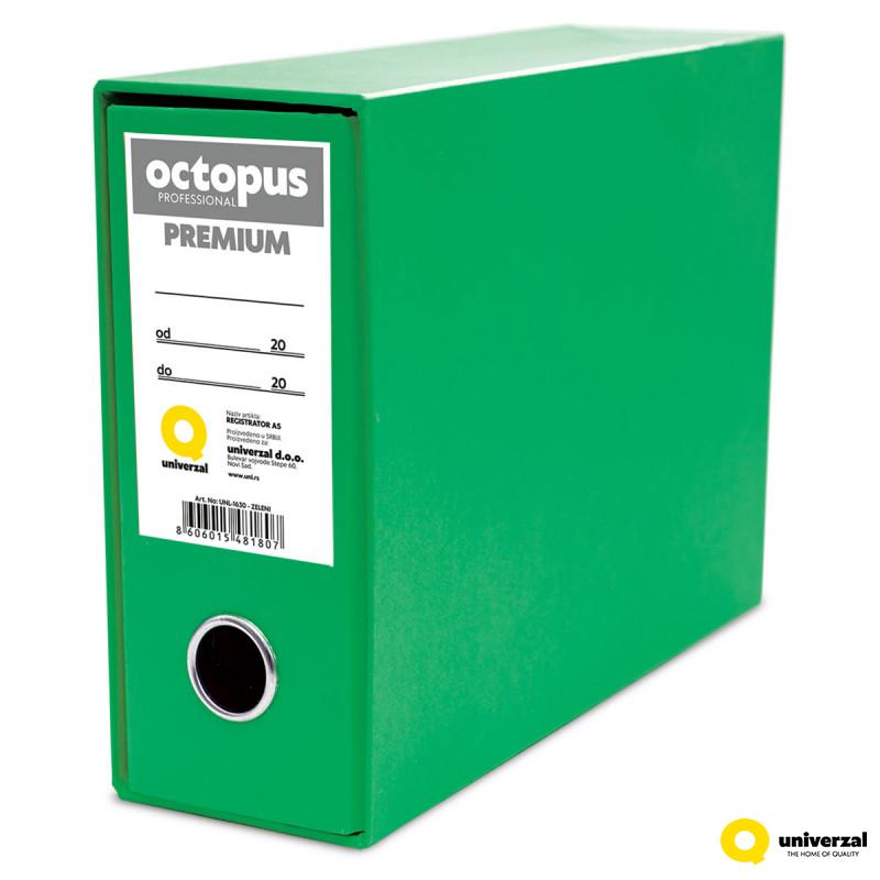 REGISTRATOR A5 OCTOPUS PREMIUM ZELENI UNL-1630