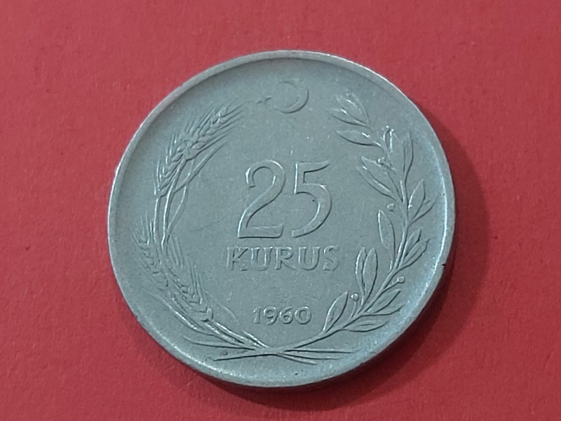 Turska - 25 kurus 1960 god