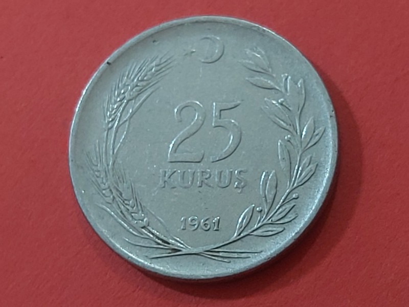 Turska - 25 kurus 1961 god