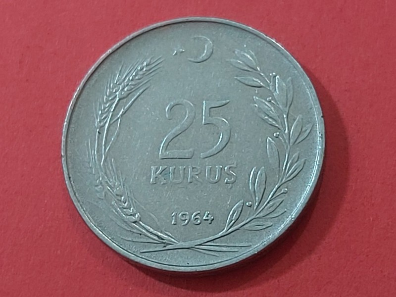 Turska - 25 kurus 1964 god