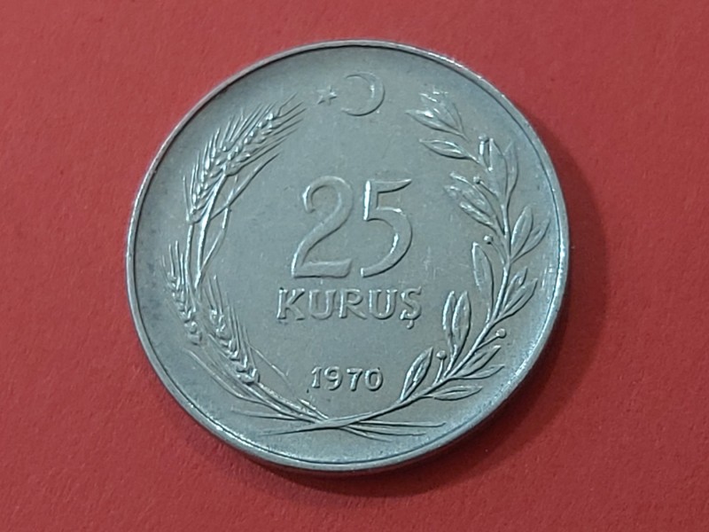 Turska - 25 kurus 1970 god