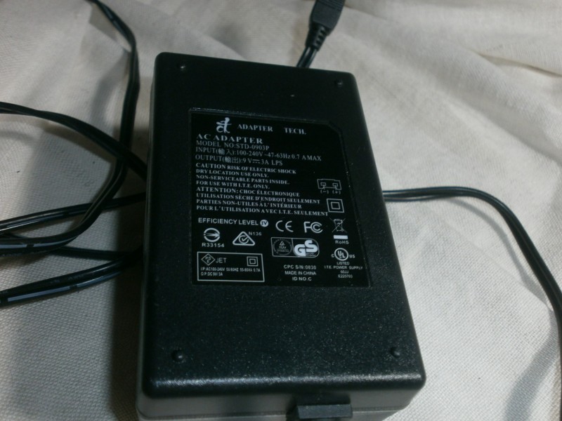 STD-0903P AC Adapter 9V 3A for Polaroid Zink Pogo Pri