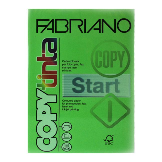 Papir A4 Fabriano 80g zeleni - verde piselo