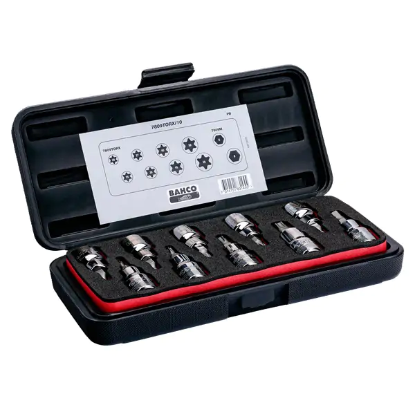 Bahco set nasadnih ključeva 7809TORX/10 T20-T50