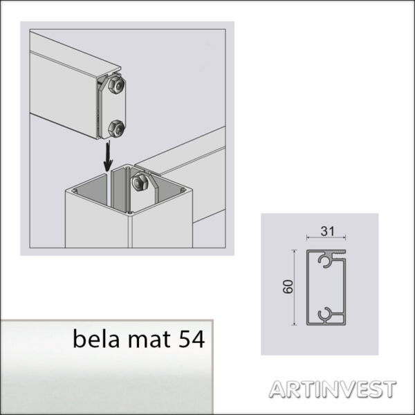 Sto IN-OUT B1, B4, B6 – TRAVERZA 4.62m Bela 54