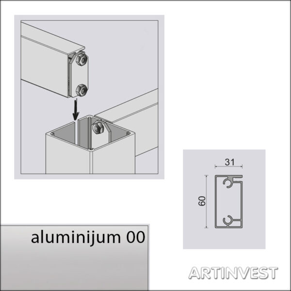 Sto IN-OUT Serie B1, B4, B6 – TRAVERZA 4.62m Aluminium 00