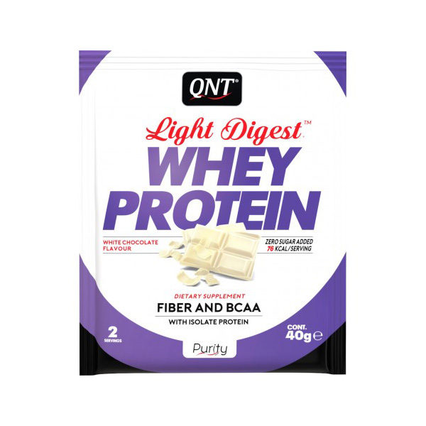 Whey Light Digest, 40gr Bela čokolada QNT (Rasprodato!)