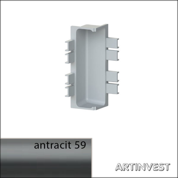 Unutrašnji ugao 90* GOLA G39 – Antracit 59
