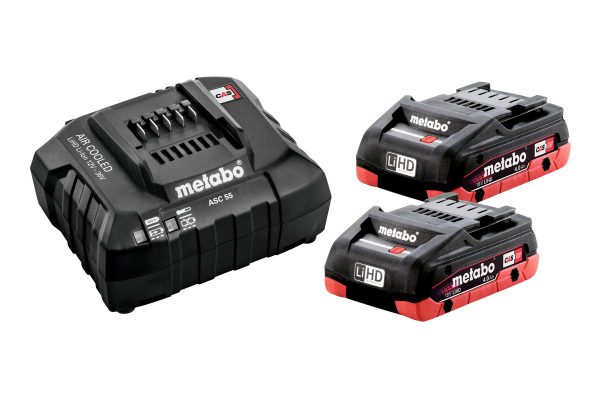 METABO® Basic set 2x baterija LiHD 4.0Ah SE + 1x punjač ASC 55