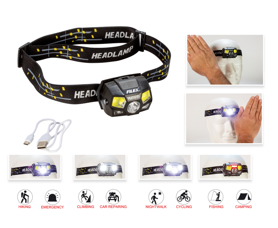 HEAD LAMP WITH SENSOR