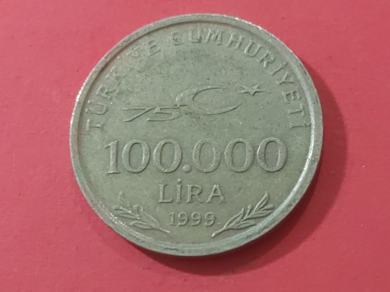 Turska - 100.000 lira 1999 god