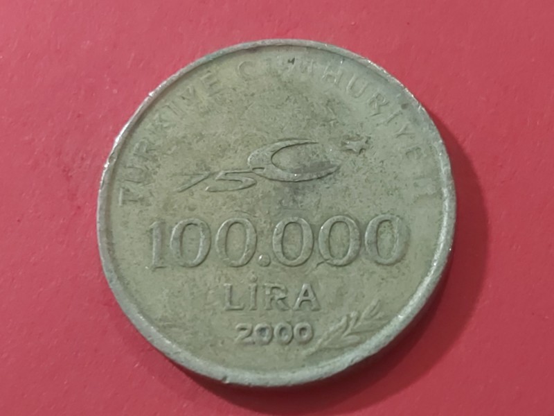 Turska - 100.000 lira 2000 god